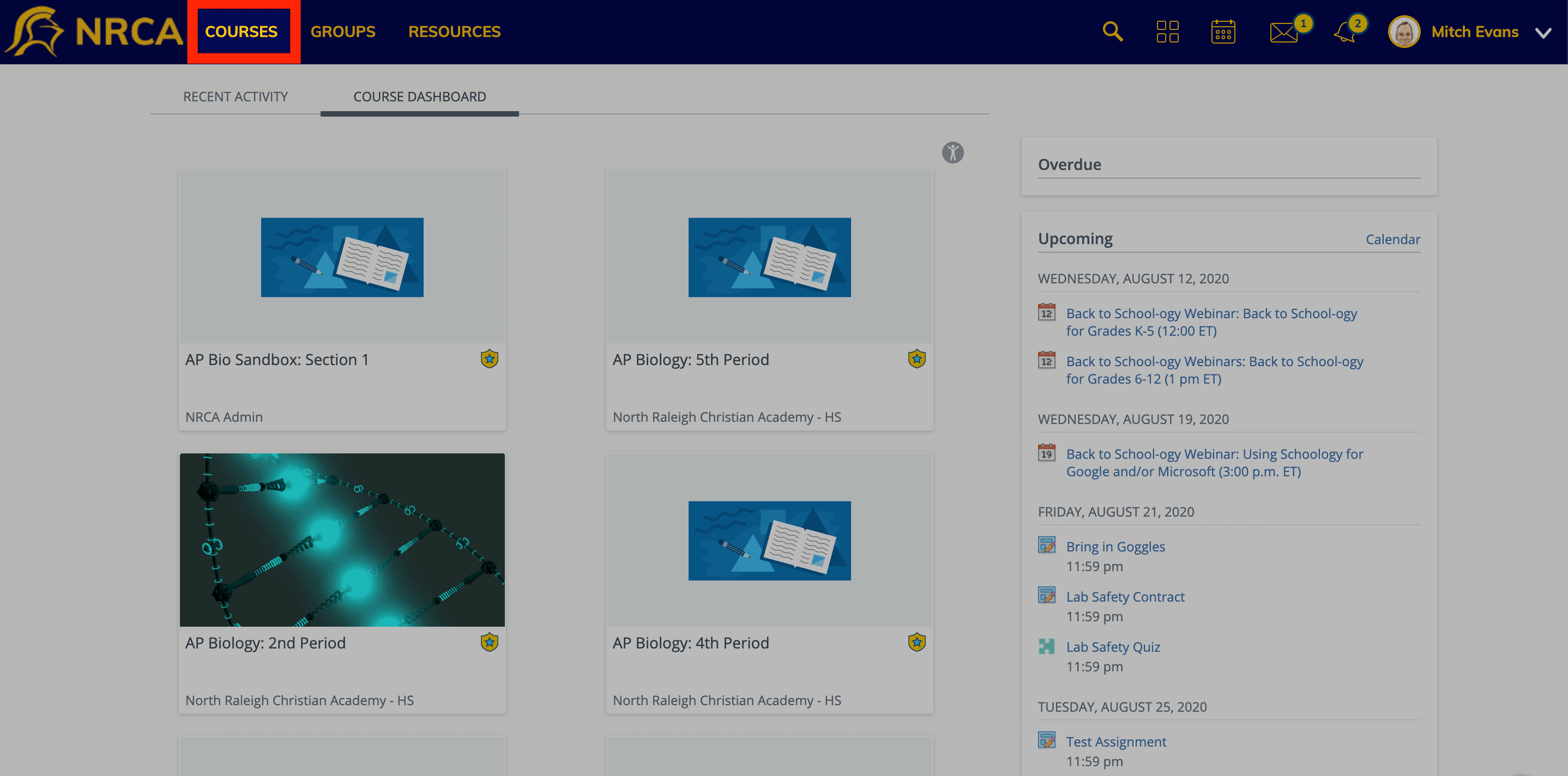 How do I change my course section names? – NRCA Technology Help Center