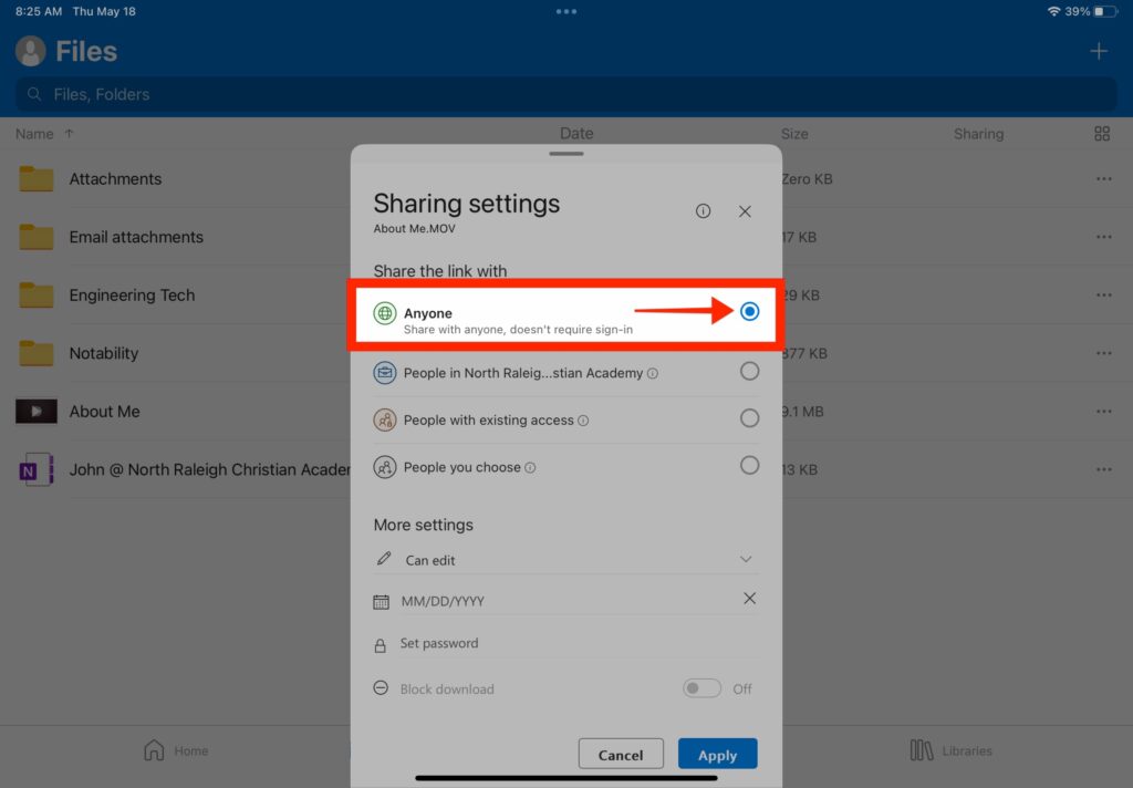 How do I share a OneDrive file so that anyone with the link can view ...
